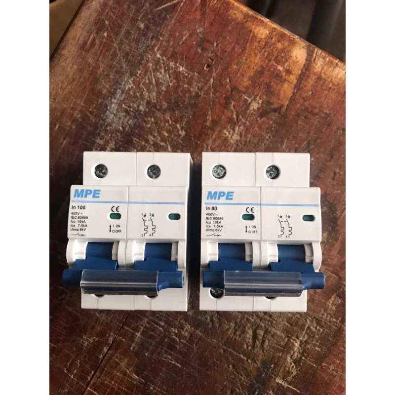 Cầu dao tự động 2 cực MCB 2P MPE 80A , 100A | Shopee Việt Nam