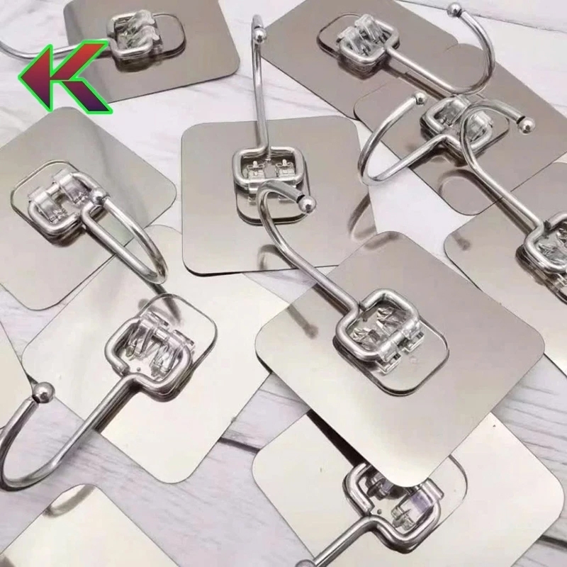 combo 10 cái đến 50 cái Móc dán tường chịu lực siêu dính treo đồ, vật dụng đa năng tiện ích inox ...