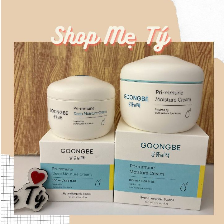 Kem dưỡng ẩm chuyên sâu Goongbe Pri-mmune Moisture Cream cho bé từ 0M ...