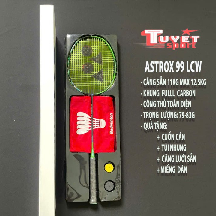 Vợt Cầu Lông Yonexx Astrox 99 PRO LCW bản full hộp khung carbon căng ...