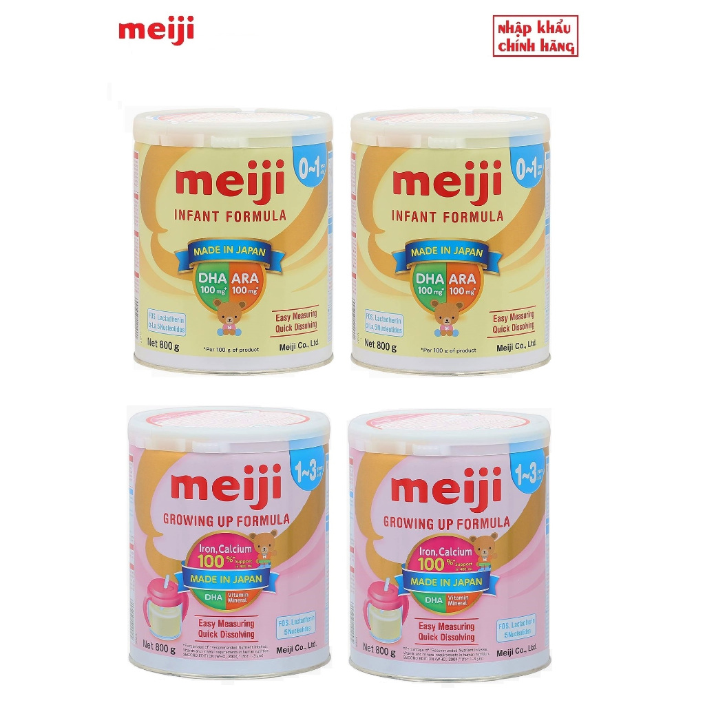 Combo Sữa Meiji Số 0-1t, 1-3t Nhập Khẩu Chính Hãng (Date Mới 2026 ...