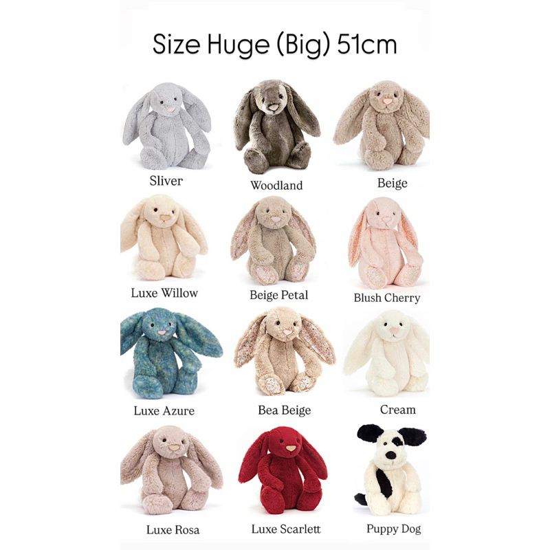 (100% Authentic - Size HUGE) Thỏ bông Jellycat Bunny size Huge (Big ...