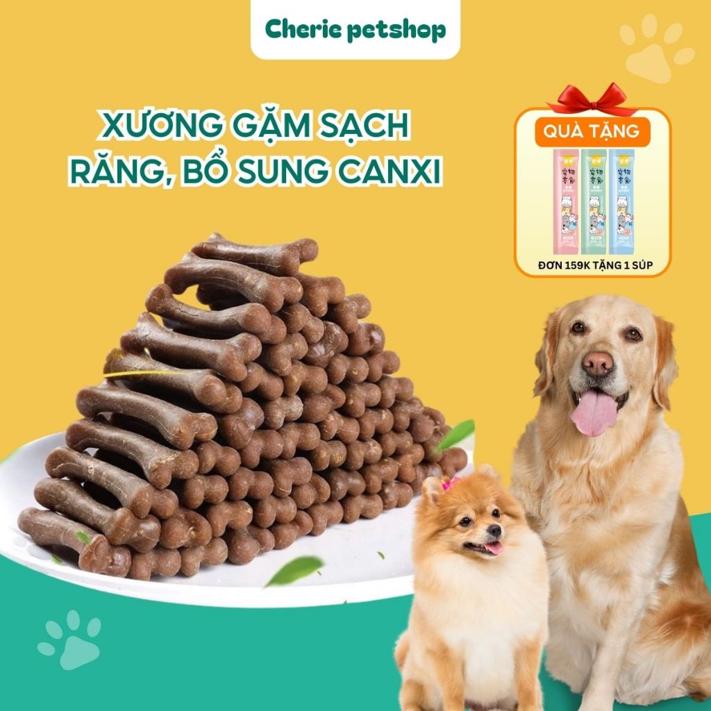 Combo 2-4 Thanh Xương Gặm Sạch Răng, Thơm Miệng, Bổ Sung Canxi Cho Chó Cherie Petshop | Shopee ...