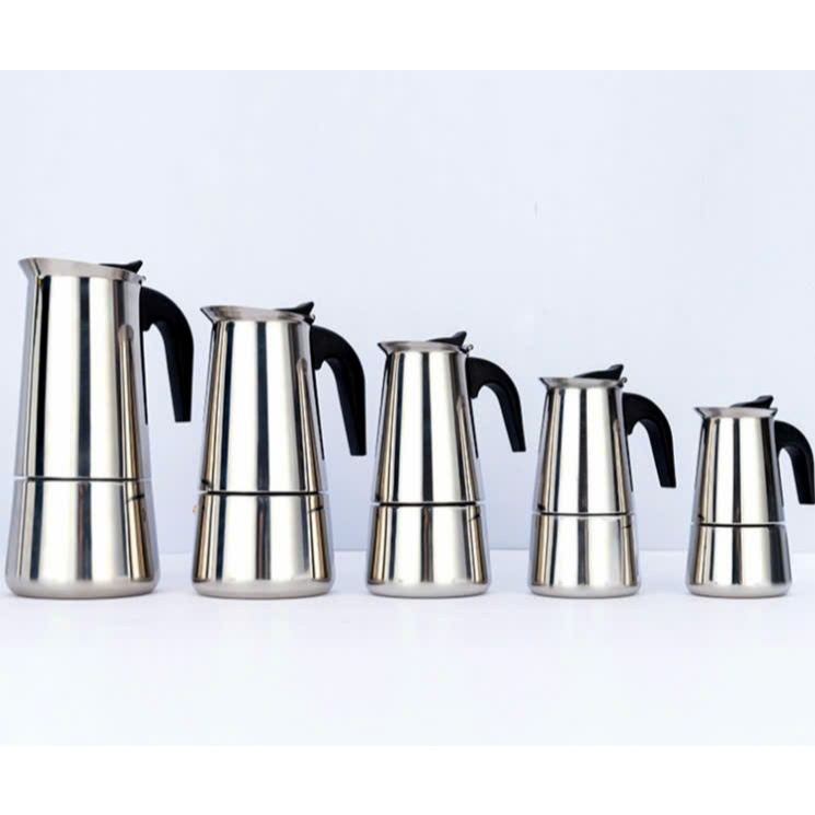 [ BPCF004 ] Bình pha caffe Moka Pot kiểu Ý ( Dùng cho tất cả các loại ...