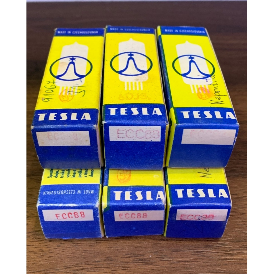 Bóng đèn E88cc/Ecc88/ 6DJ8/ 6922 – Tesla - NOS NIB - Made in Tiệp ...