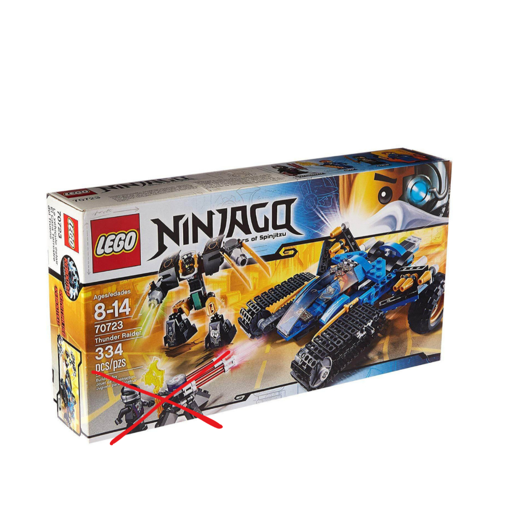 Set LEGO Ninjago 70723 Thunder Raider Toy likenew. | Shopee Việt Nam