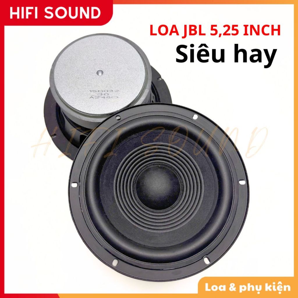Củ Loa Mid Bass J.B.L 5,25 inch hình sóng cổ điển hình nón giấy cạnh cao su hành trình dài loa ...