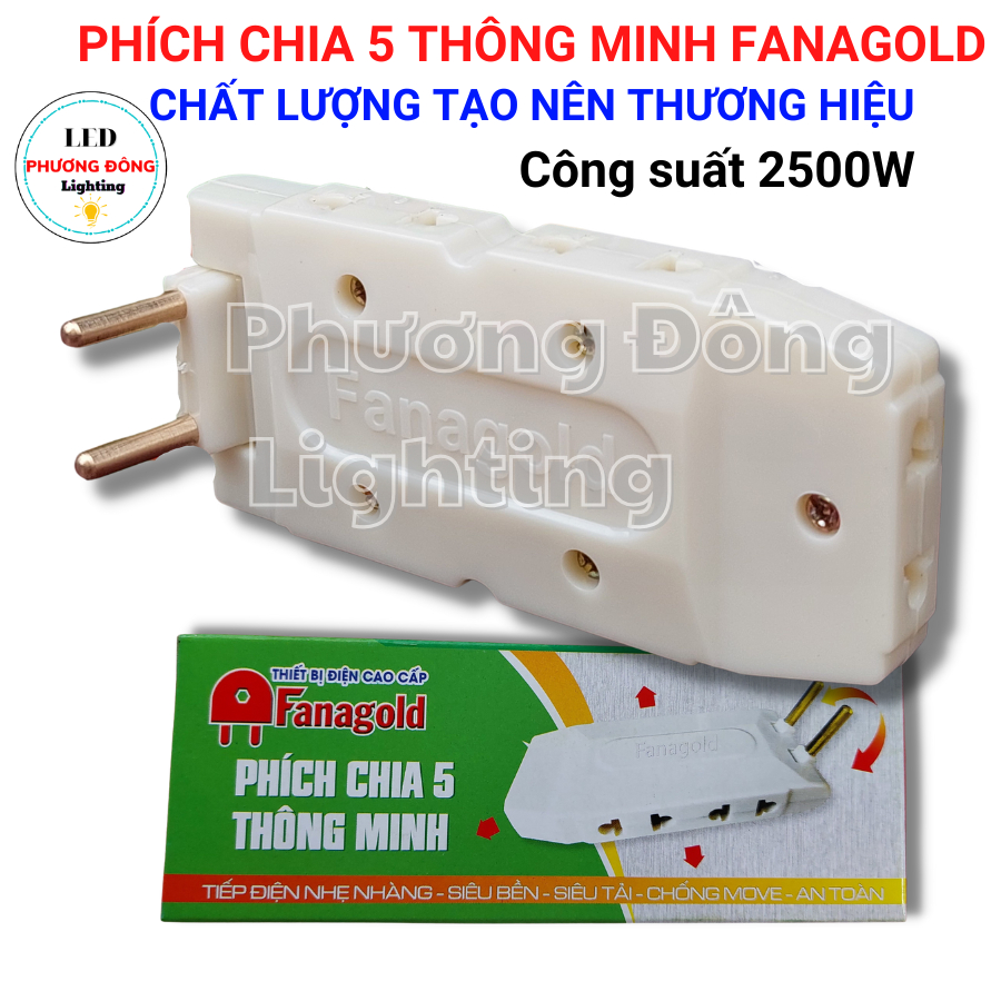 Phích cắm điện đa năng 5 chia chịu tải 2500w Loại Tốt Thương hiệu ...