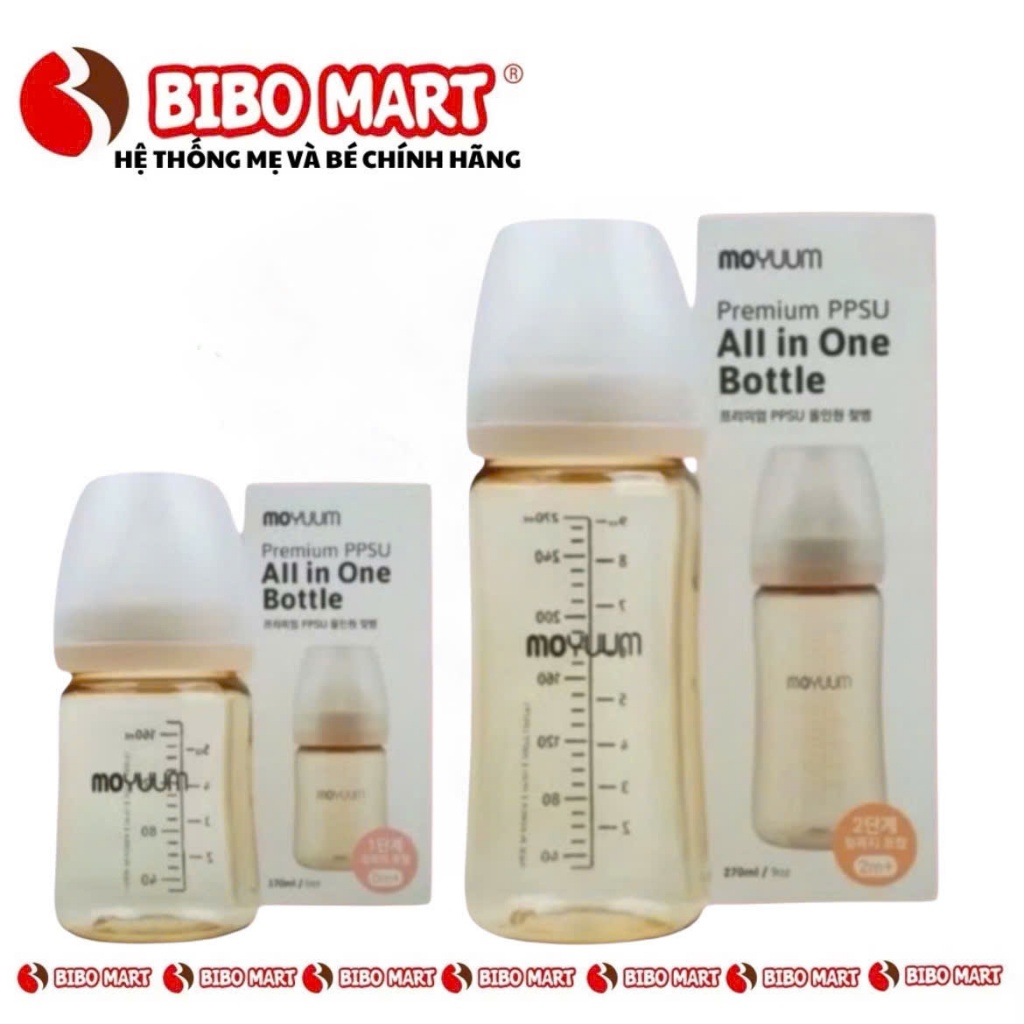 Bình sữa Moyuum korea - Hàng Chính Hãng, 170ml & 270ml ( Tặng thêm 1 núm ) | Shopee Việt Nam