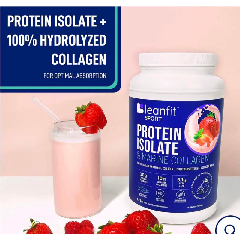Bột whey protein cao cấp, whey isolate Marine collagen Leanfit Sport Canada | Shopee Việt Nam