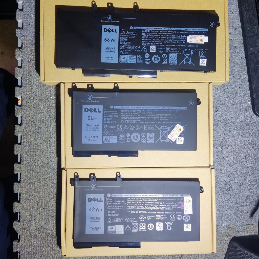 Pin laptop Dell Precision 3520, 7520, 3530, 93FTF (51wh), 3DDDG (42wh ...