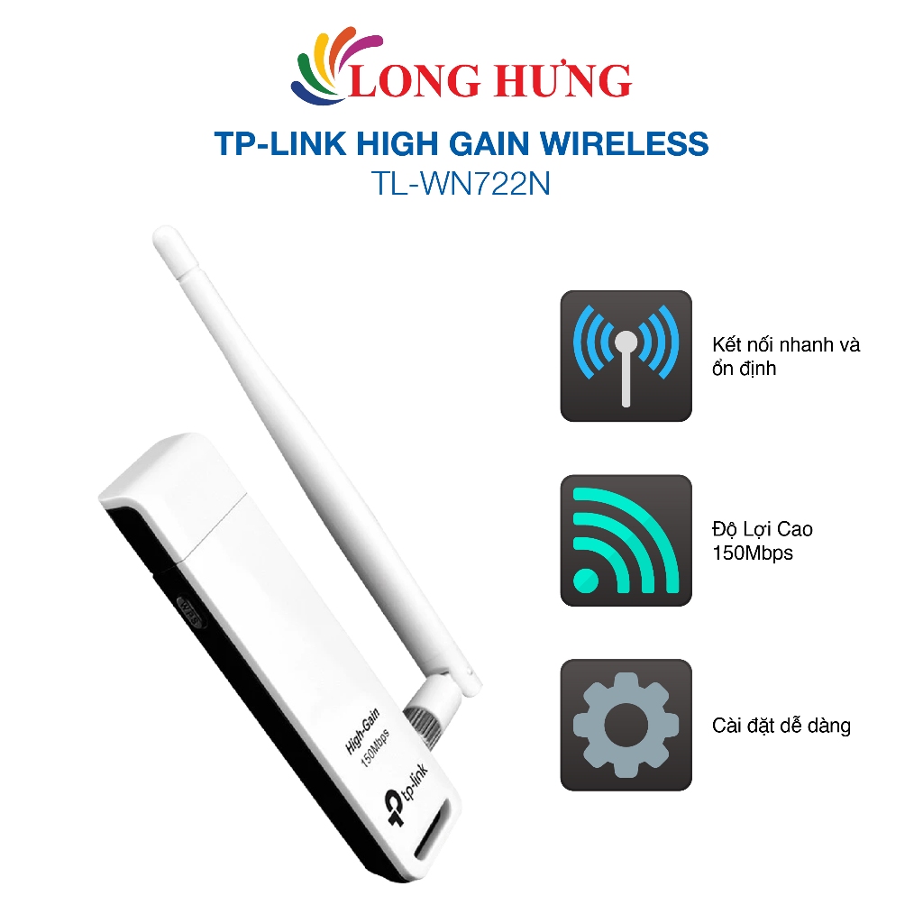 USB Wifi 150Mbps TP-Link High Gain Wireless TL-WN722N - Hàng chính hãng ...