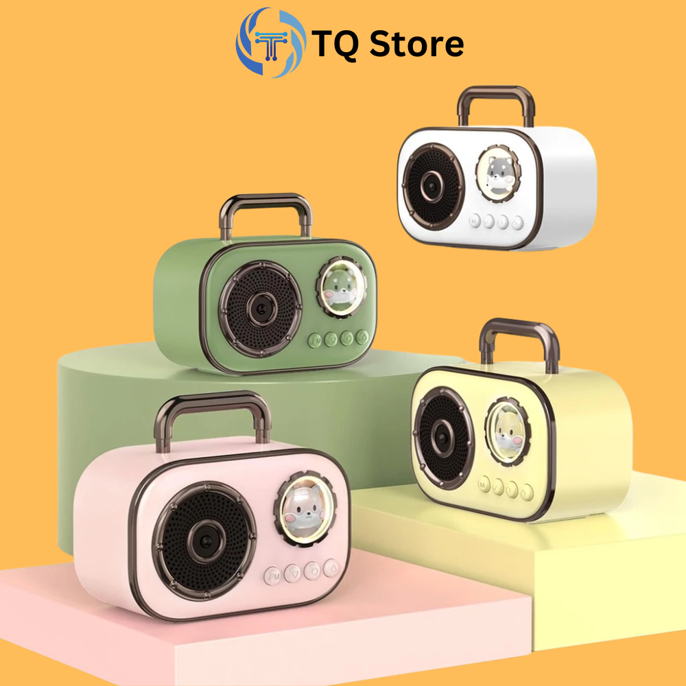 Loa Bluetooth Mini Cute TQ STORE không dây hỗ trợ thẻ nhớ usb, hình thú ...