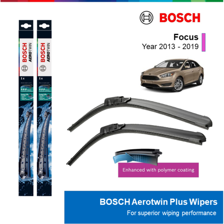 BỘ GẠT MƯA BOSCH AEROTWIN PLUS 28" & 28": Ford Focus đời xe 2013 đến ...