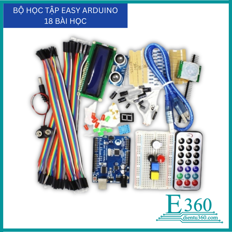 Bộ Học Tập Easy Arduino E360 gồm 18 bài học - Học Lập Trình & Điện Tử ...