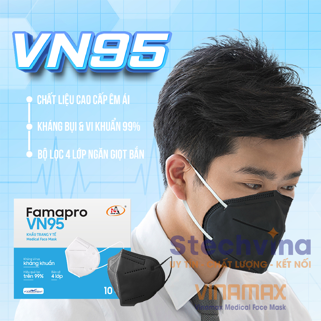 Khẩu trang N95 VN95 Famapro Nam Anh | Shopee Việt Nam