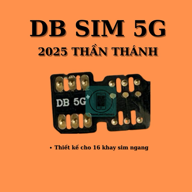 Sim ghép thần thánh DB SIM 5G EID - Hỗ trợ ghép tốt cho các dòng i p 2 sim vật lý 13-14-15-16 ...