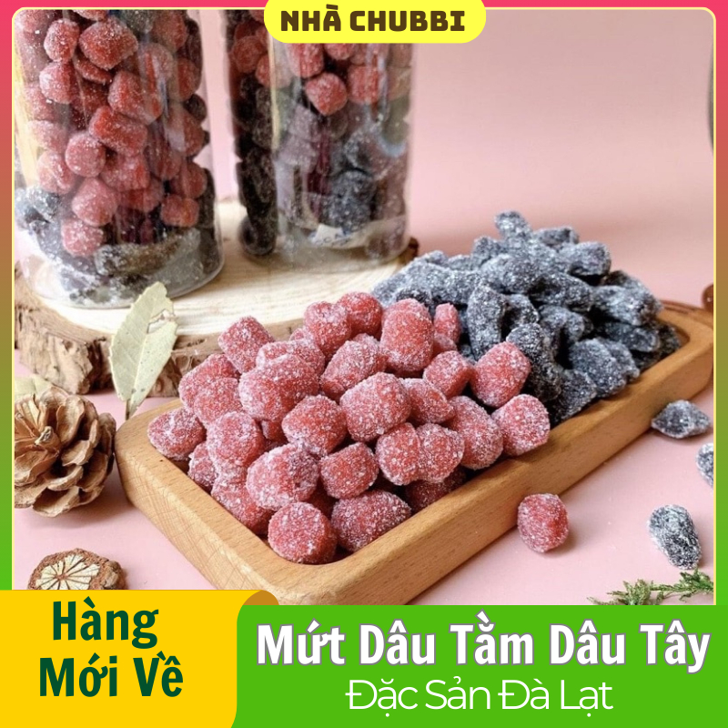Mứt Mix Dâu Tắm Dâu Tây Me Cay Chua Ngọt Đặc Sản Đà Lạt NHÀ CHUBBI 500G ...
