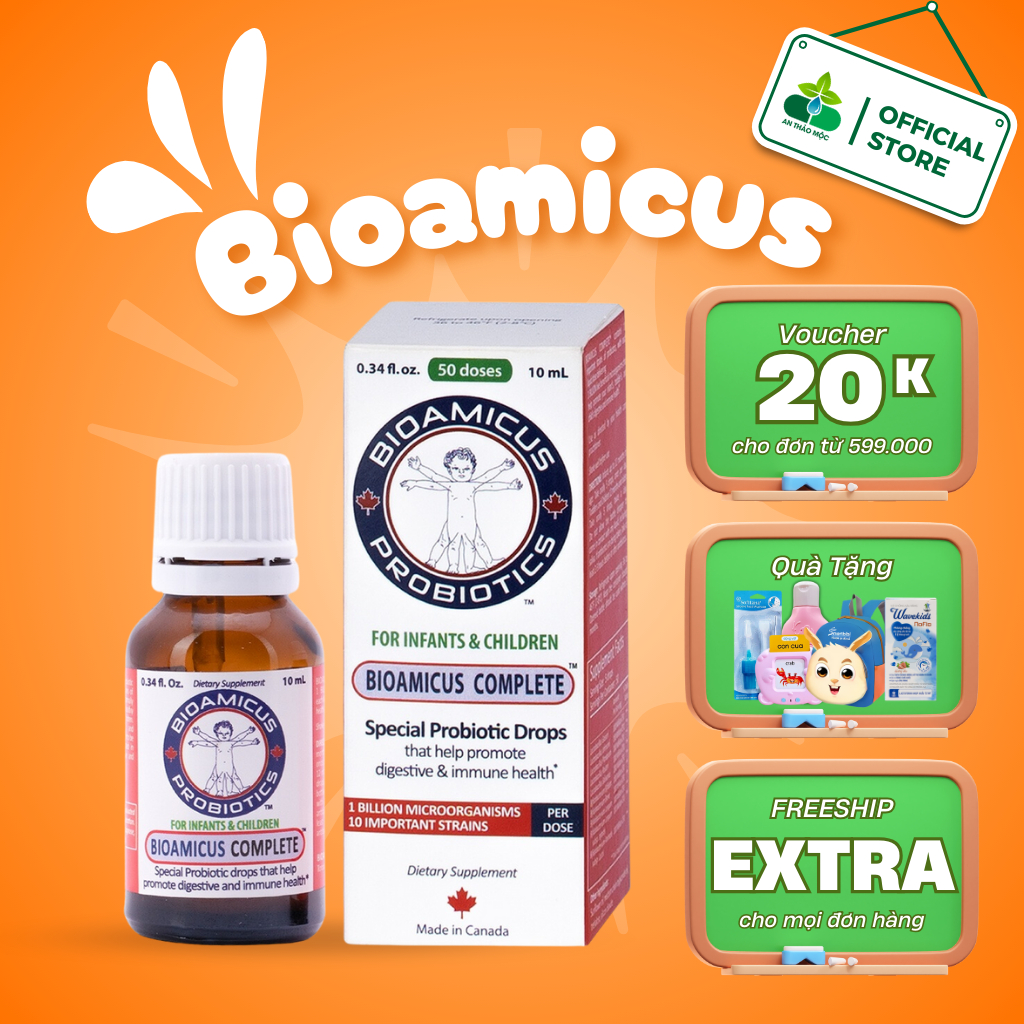 Men 10 chủng Bioamicus complete, men vi sinh hỗ trợ cải thiện hệ vi ...