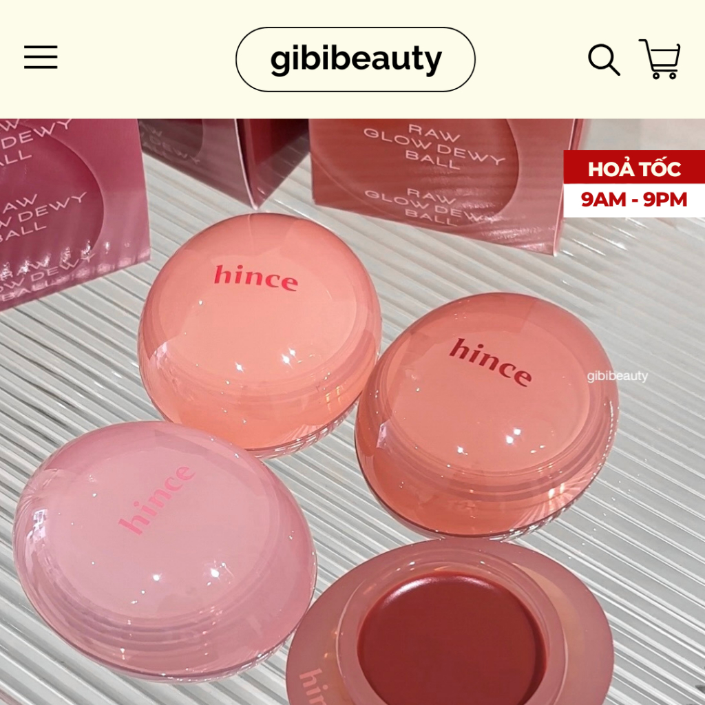 Son thạch HINCE Raw Glow Dewy Ball 3.5g | Shopee Việt Nam