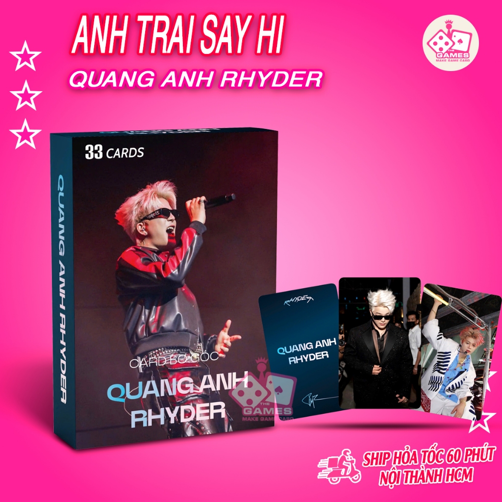 Ảnh QUANG ANH RHYDER Anh Trai Say Hi 33 Tấm Ảnh Có Chữ Ký - Card Anh Trai Say Hi Photocard Hình ...