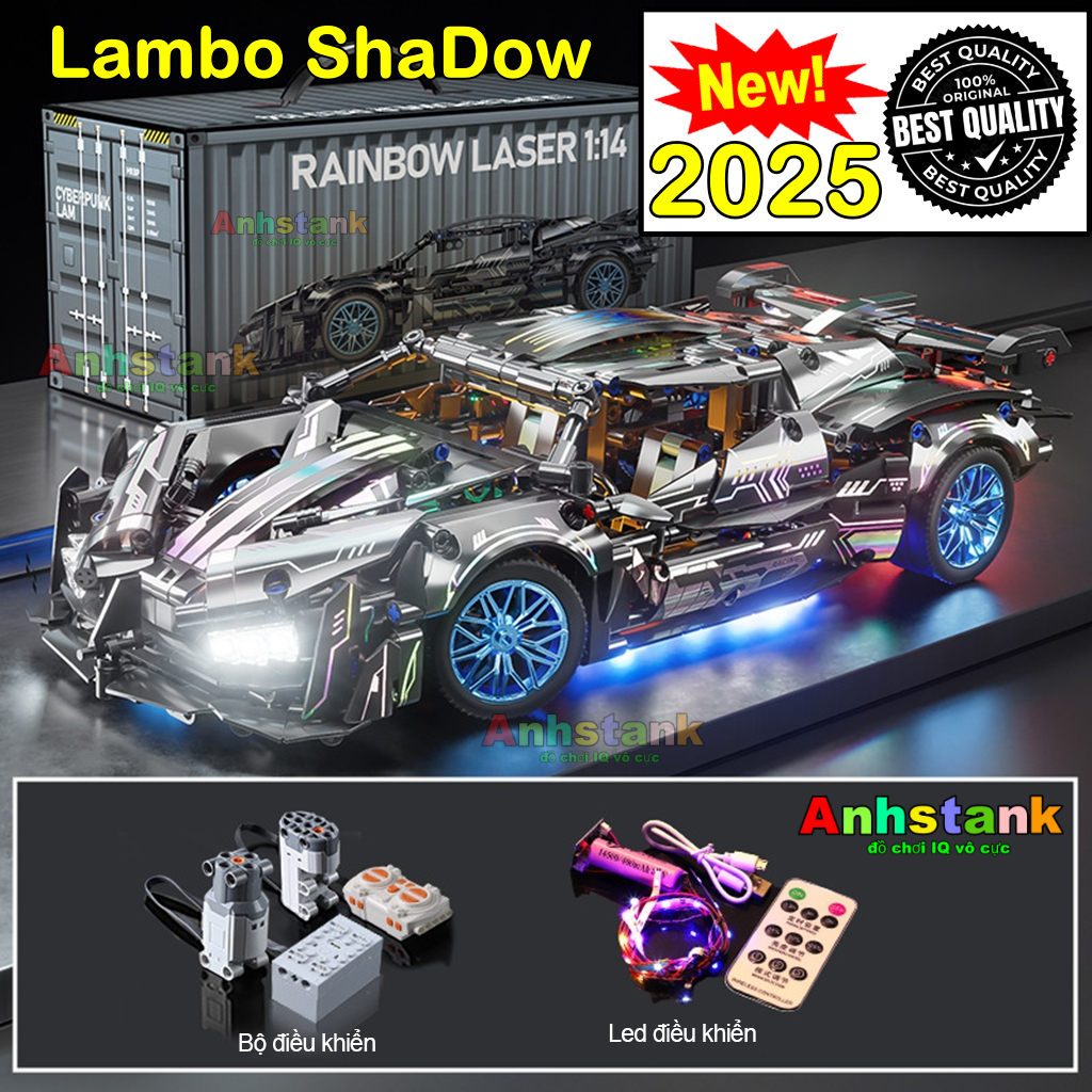 Bản Giới Hạn Mô Hình Lắp Ráp Siêu Xe Ô tô Lambo Shadow Size 36cm Với ...
