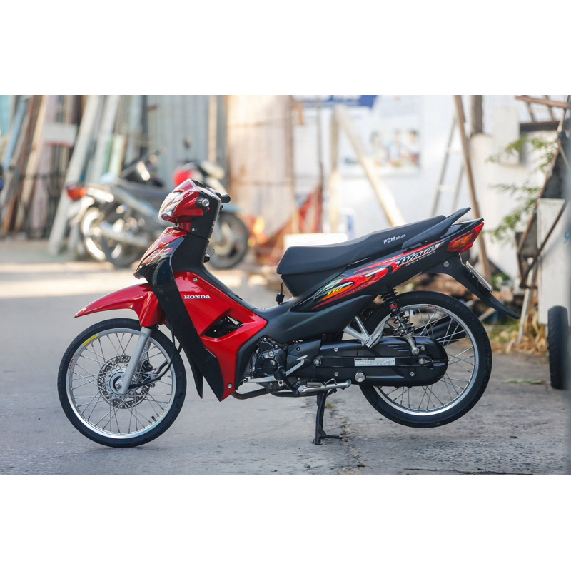 Tem Wave Alpha 110 mẫu no3 (Đỏ đen) | Shopee Việt Nam