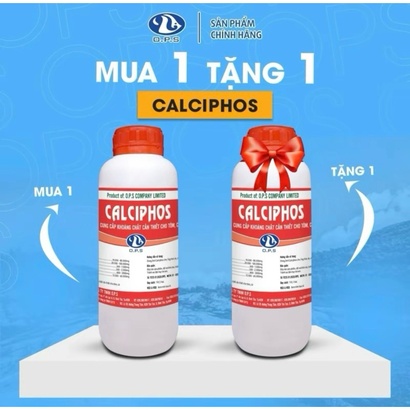 [COMBO 8 TẶNG 4] OPS Calciphos - Hỗ trợ cung cấp khoáng chất cho tôm ...
