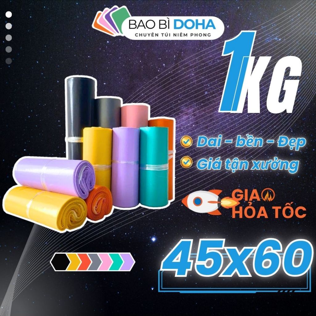 [45x60] Túi Niêm Phong Size Lớn Keo Dính Chắc Chắn Đóng Gói Nhanh Chóng ...