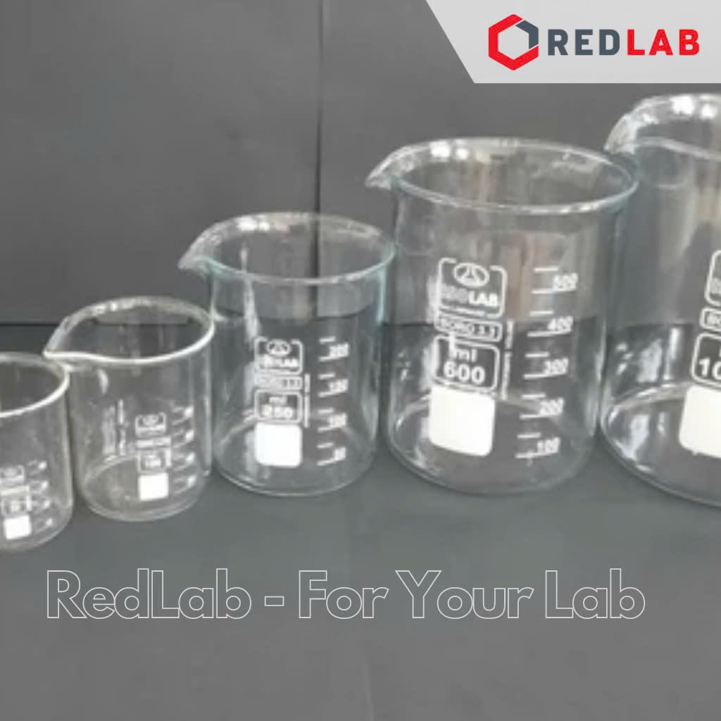 Cốc thủy tinh thấp thành ISOLAB 10 25 50 100 150 250 400 600 ml 1L 2L ...