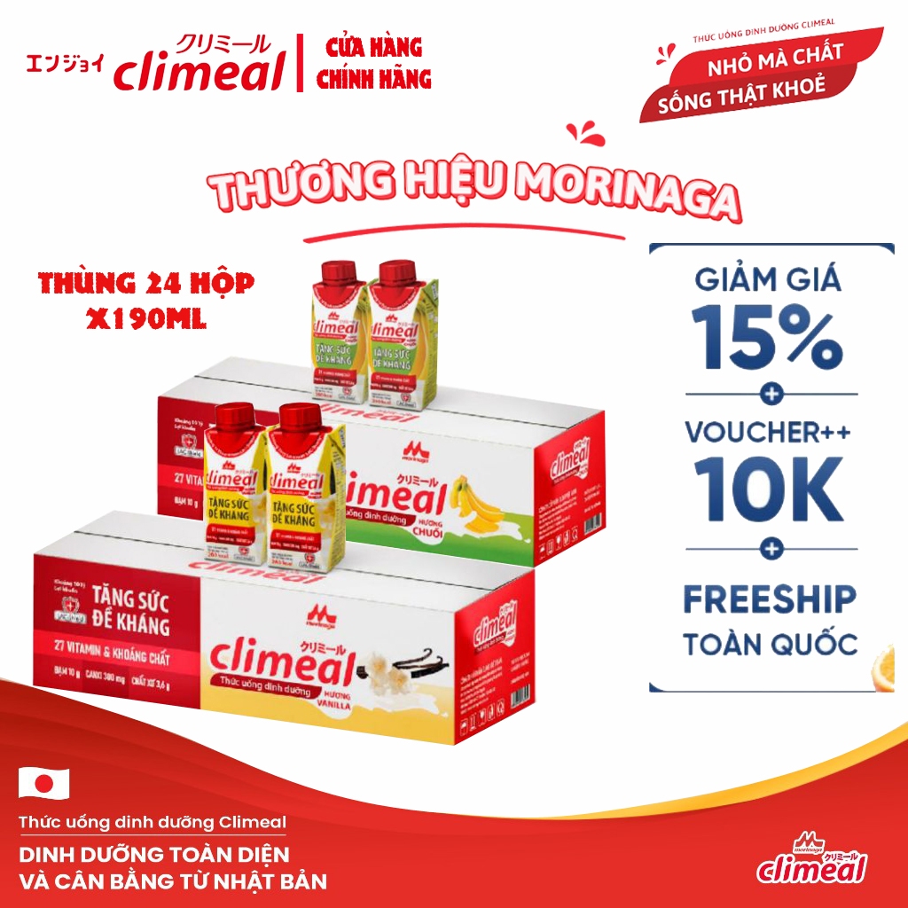 [SHIP HỎA TỐC] Sữa dinh dưỡng Climeal - Thùng 24hx190ml | Shopee Việt Nam