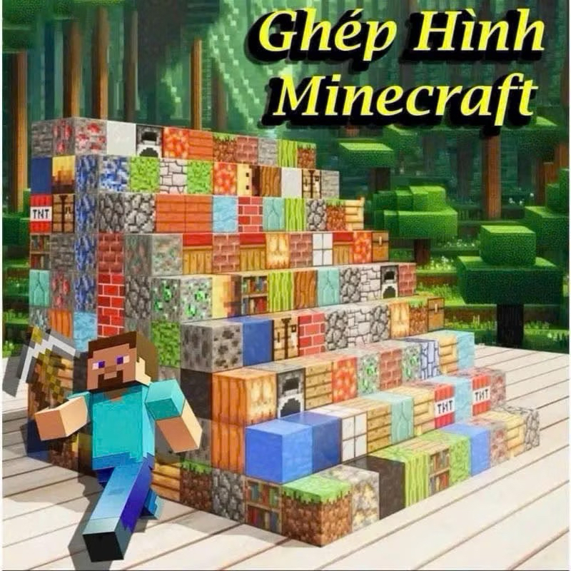 Minecraft Nam Châm Đồ Chơi Sáng Tạo, Khối Nam Châm Minecraft Xây Dựng ...