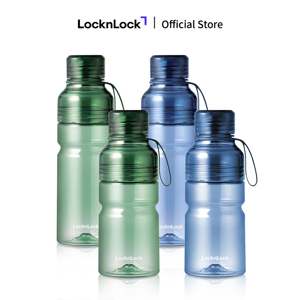 Bình nước nhựa thể thao LocknLock Two-way Sports Bottle 520ml / 680ml - Nắp đôi, có quai xách ...