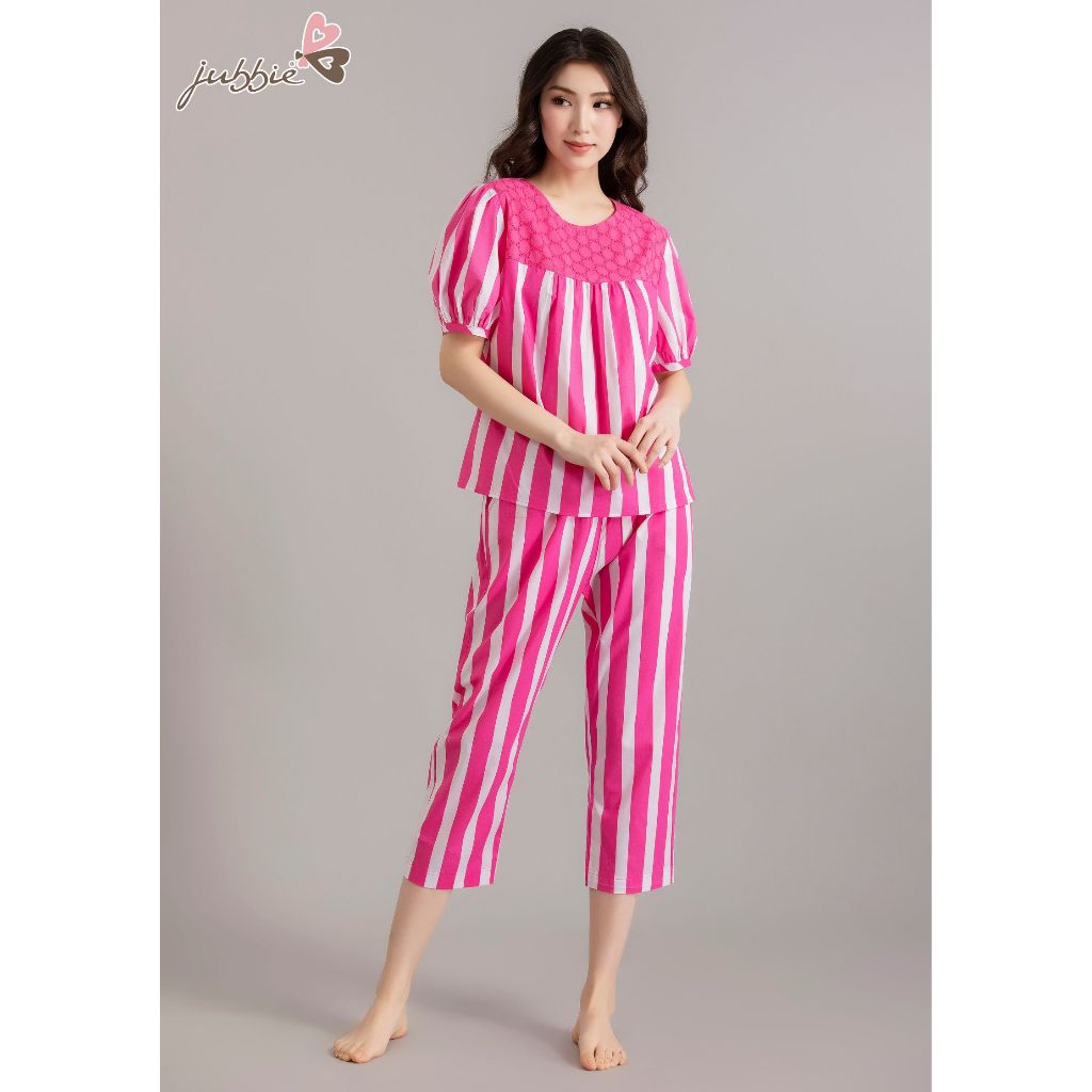 Jubbie bộ lửng cổ tròn phối đô ren mặc nhà 32511 | Shopee Việt Nam