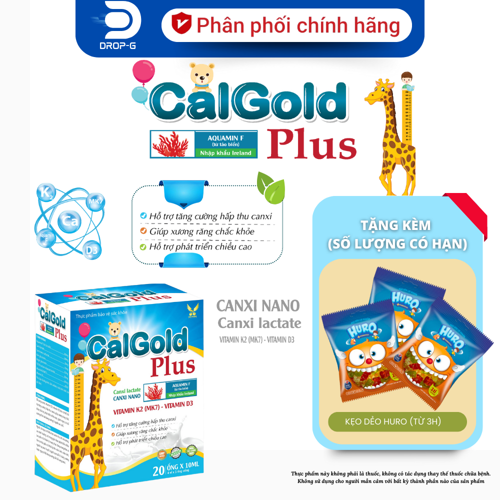 (Chính hãng) Hỗ trợ hấp thu canxi [Calgold Plus Siro] - hỗ trợ bổ sung ...