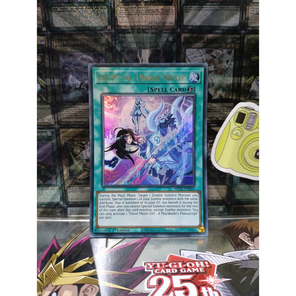 [ Đỗ Lạc Shop ] Thẻ Bài Mint90 Yugioh Spell Ghost Meets Girl - A Mayakashi's Manuscript - Ultra ...