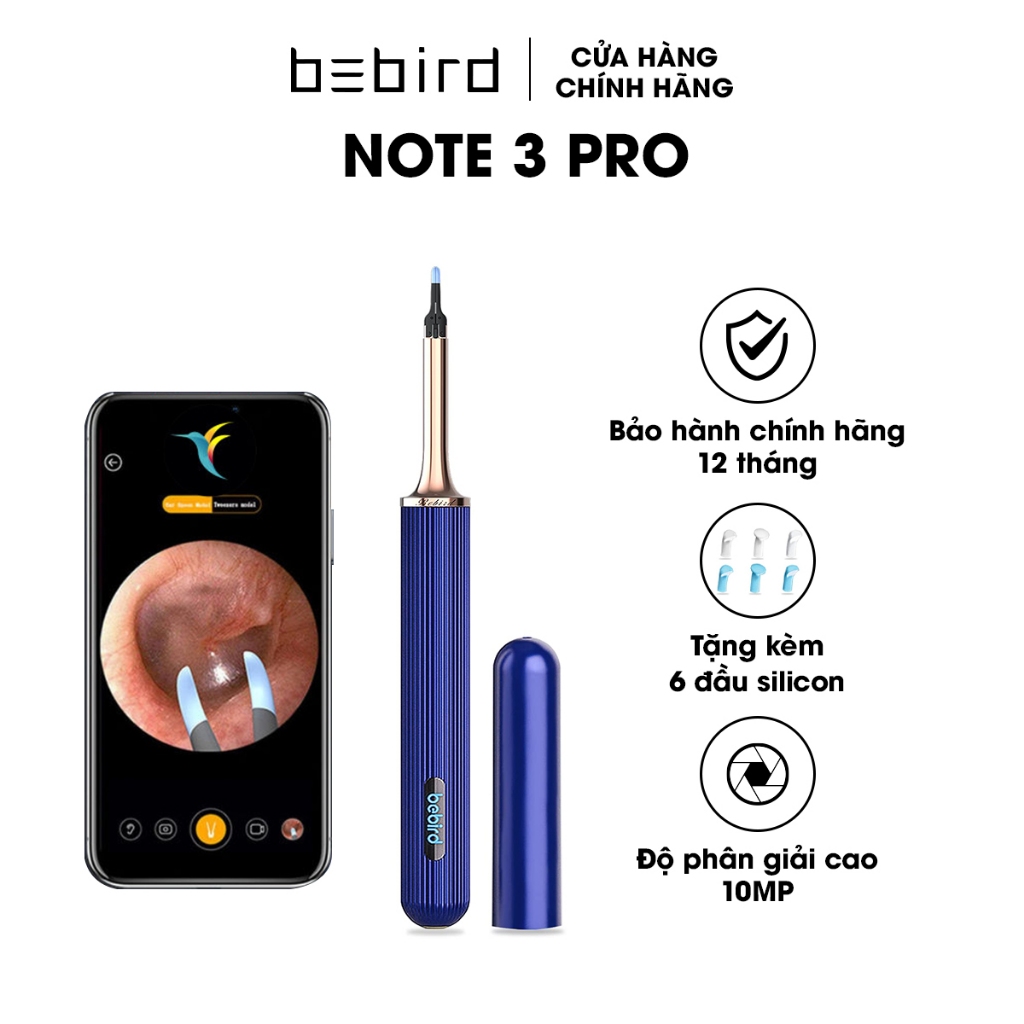 Dụng Cụ Lấy Ráy Tai Thông Minh Bebird Note 3 Pro Có Camera Nội Soi - Bảo Hành 12 Tháng | Shopee ...