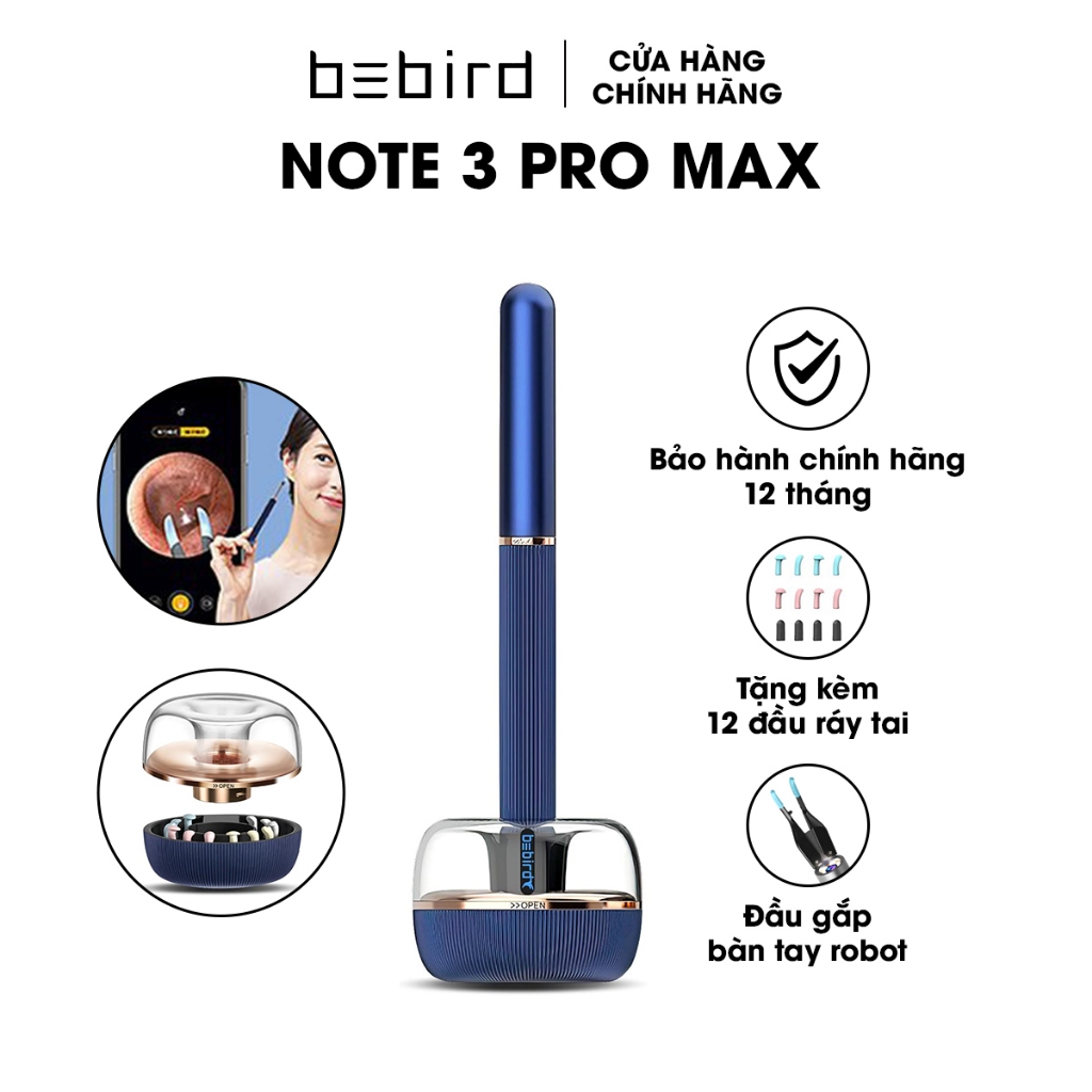 Lấy Ráy Tai Camera Bebird Note 3 Pro Max / Note 3 Pro Nội Soi Tai Gắp Kẹp Ráy Tai - Bảo Hành 12T ...