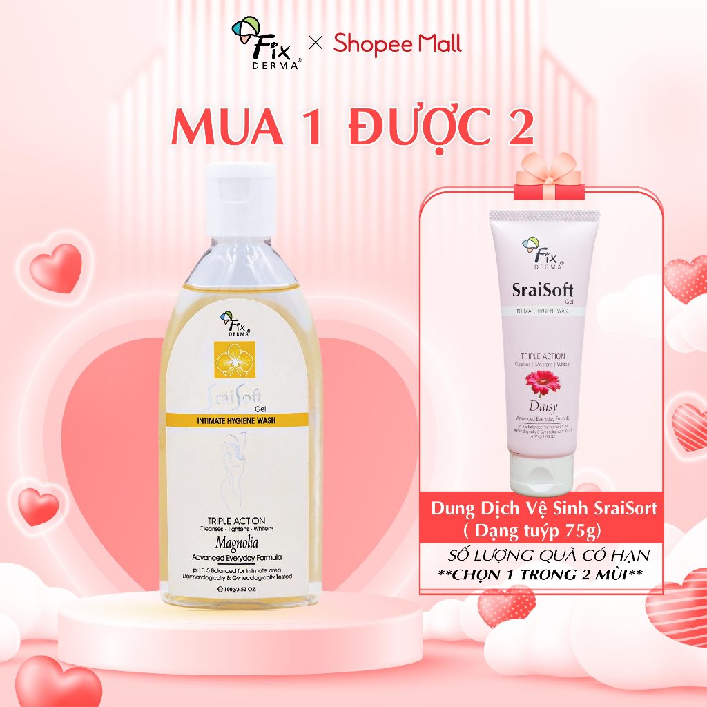 Gel Vệ Sinh Phụ Nữ Fixderma SraiSoft Gel Magnolia(Hoa Mộc Lan) Khử Mùi ...