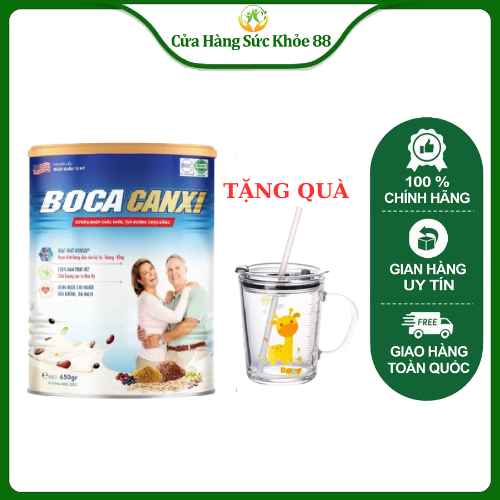 Sữa hạt xương khớp BOCA CANXI - Sữa Canxi thuần chay từ đạm thực vật hộp 650G | Shopee Việt Nam