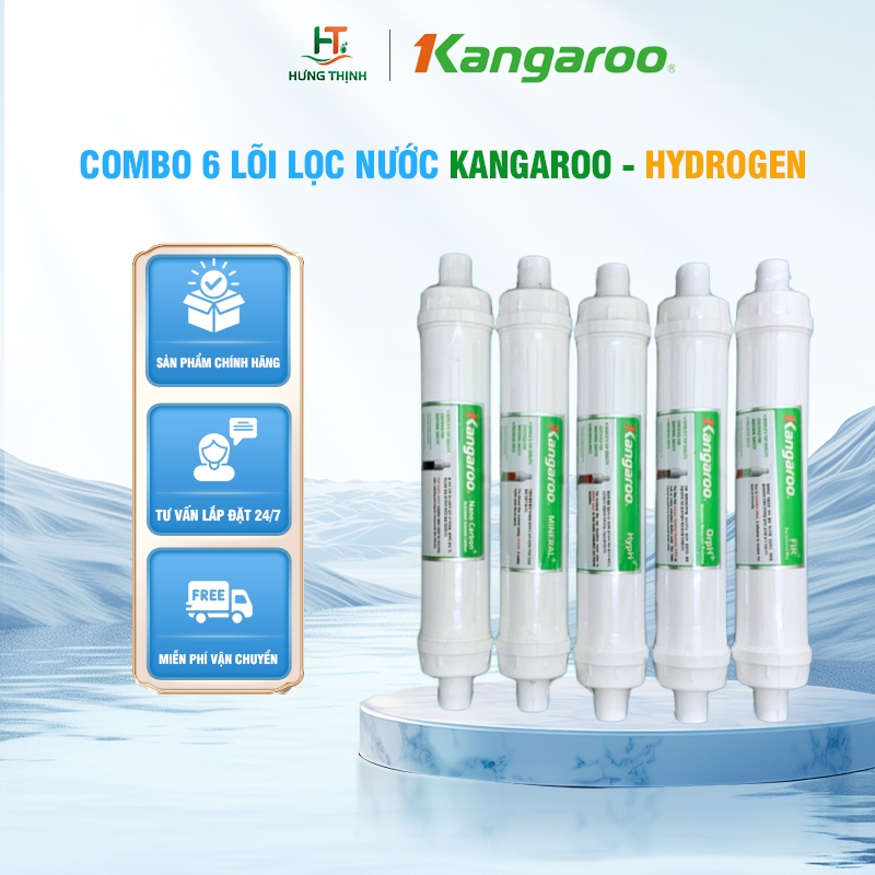 Combo 6 Lõi Lọc Nước 5678910 Hydrogen Kangaroo chính hãng (FIR+, OrpH+ ...