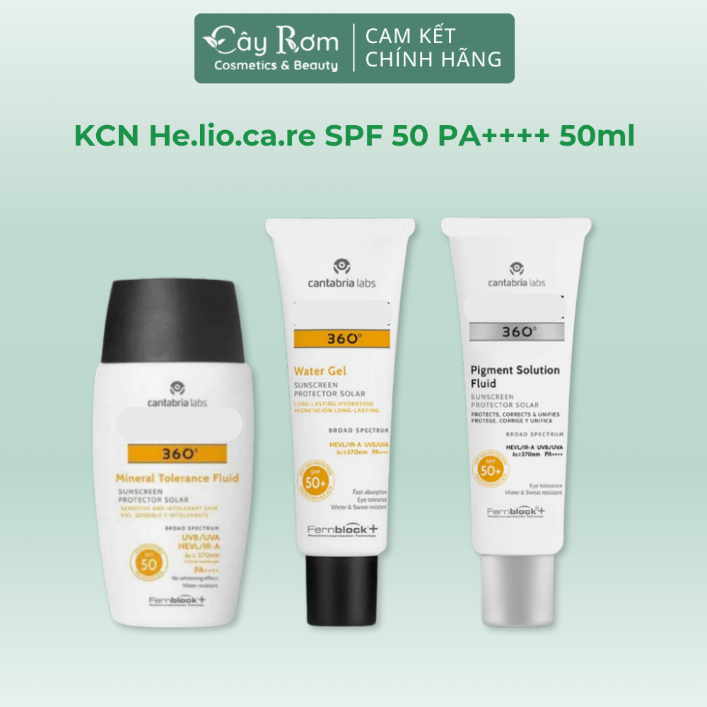 [GIÁ SỐC] Kem chống nắng Helio .care SPF 50 PA++++ 50ml | Cây Rơm ...