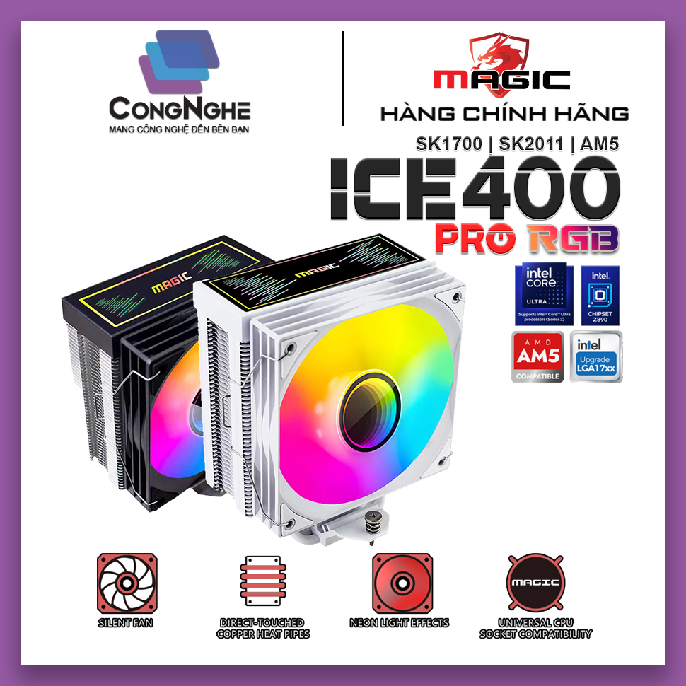 TẢN NHIỆT KHÍ CPU MAGIC ICE-400 PRO RGB | Shopee Việt Nam