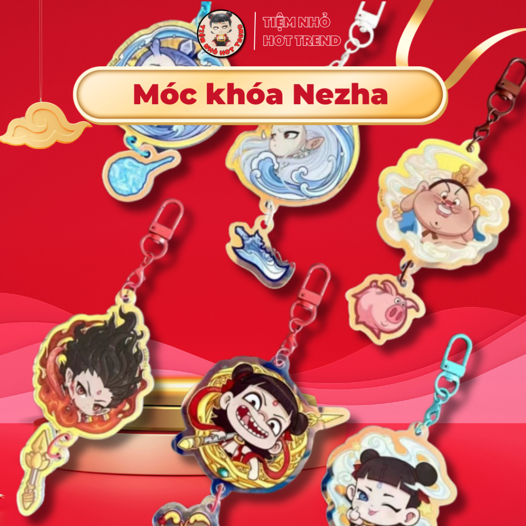 Móc khoá các nhân vật phim Natra Hottrend cao cấp Acrylic đeo cặp đeo ...