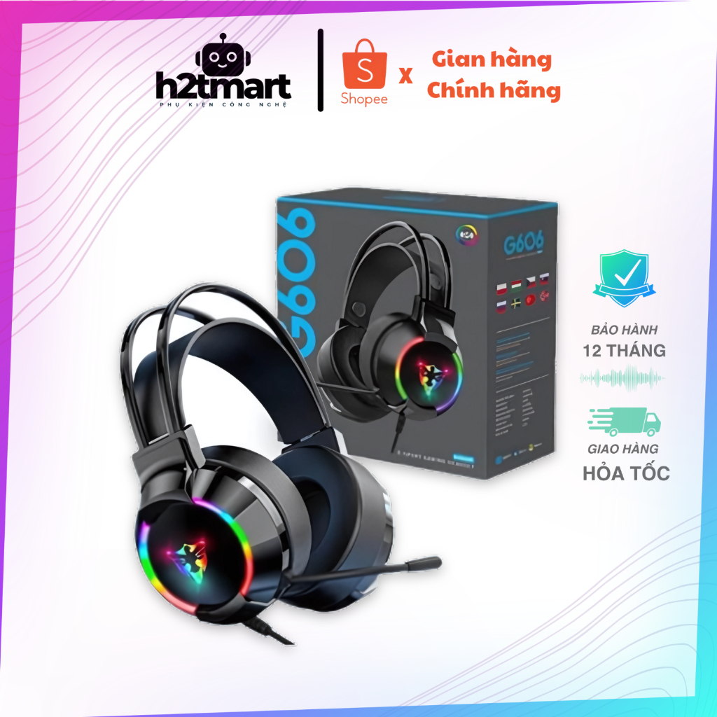 Tai Nghe Có Dây Gaming PC Có Mic G606, G608 Âm Thanh Đỉnh Chiến Game Siêu Ngon Cho Game FPS,MOBA ...