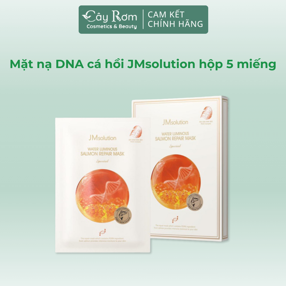 [GIÁ SỐC] Mặt nạ DNA cá hồi JMsolution Salmon Repair Mask hộp 5 miếng ...