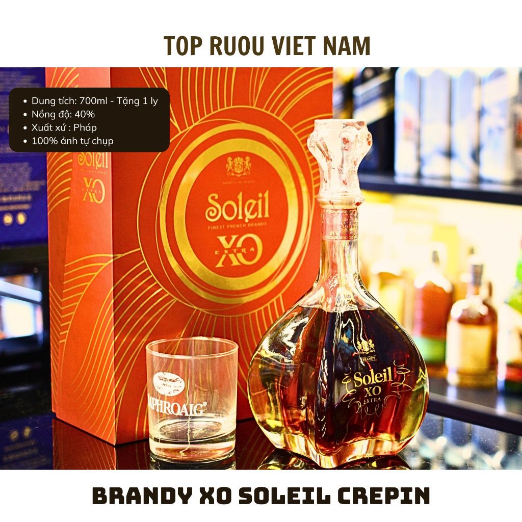 [Top Rượu VN] Brandy XO Pháp Soleil 700ml [Chính Hãng] | Shopee Việt Nam