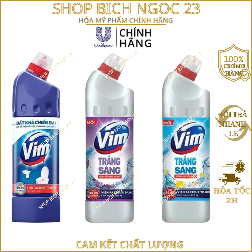 Nước Tẩy Bồn Cầu Diệt Khuẩn Vim , vim chanh , vim lanvender ,vim zero (880ml) | Shopee Việt Nam