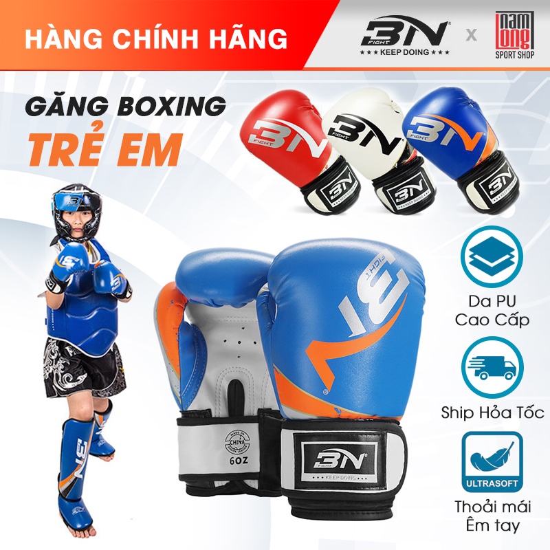 Găng BOXING Trẻ Em Chính Hãng BN Nhiều Màu Bao Tay Cao Cấp Đấm Bốc ...