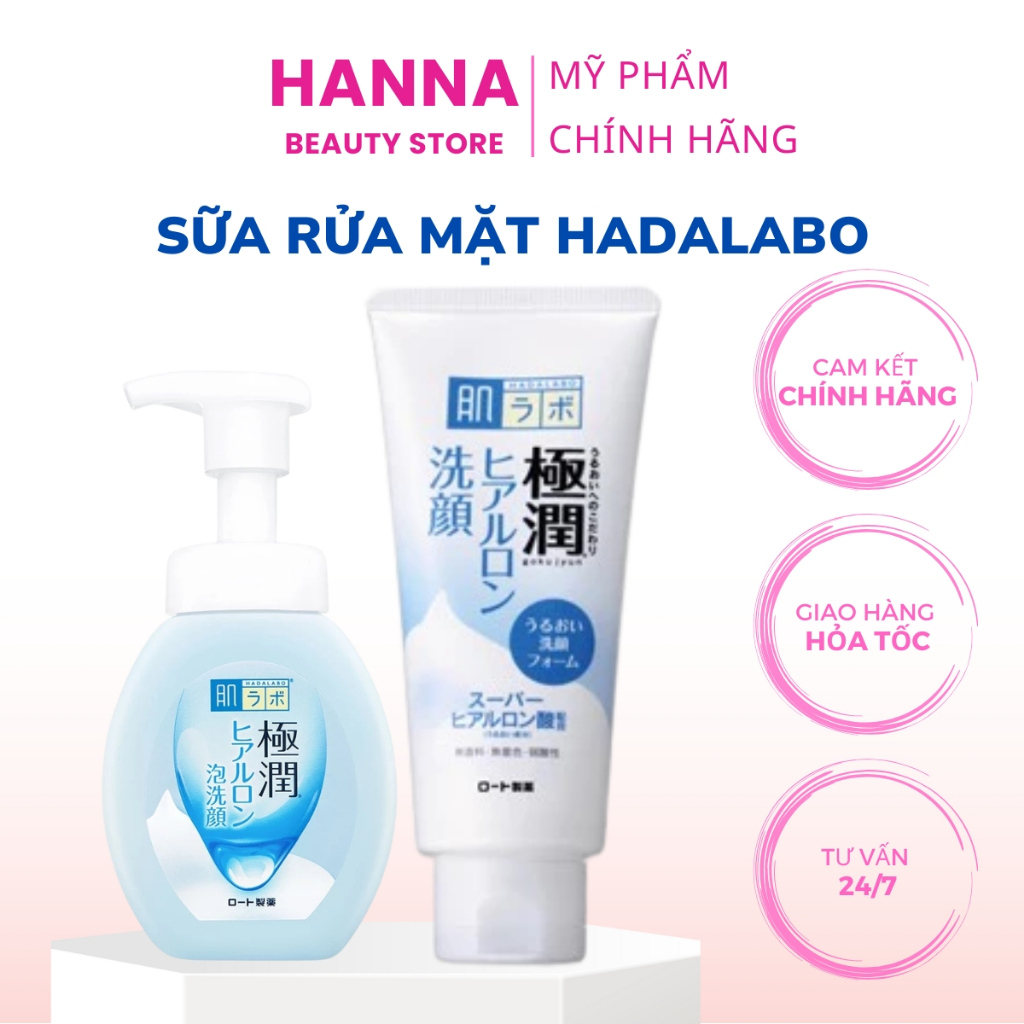 Sữa rửa mặt Tạo Bọt Hada Labo, Hadalabo Srm Nhật Bản Sạch Sâu Dưỡng Ẩm ...